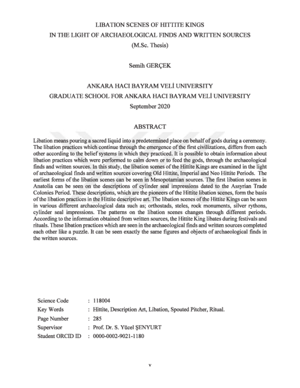 (PDF) Libation Scenes of Hittite Kings