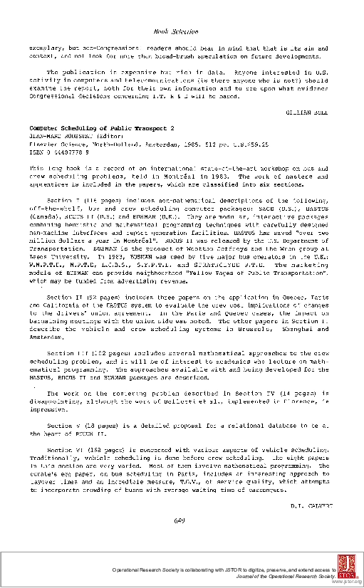 (PDF) Computer scheduling of public transport 2