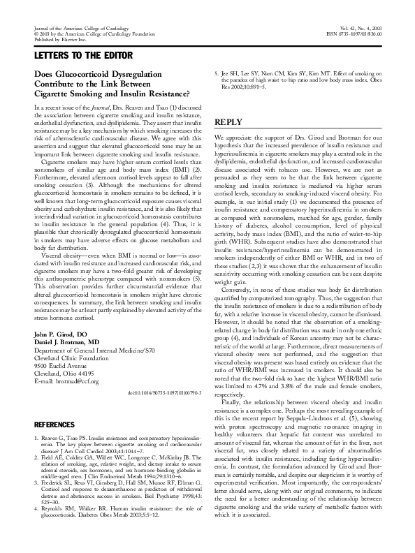 (PDF) Does glucocorticoid dysregulation contribute to the link between ...