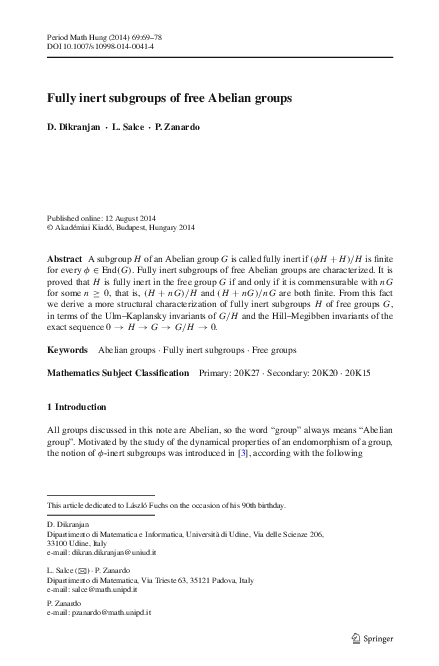 Fully inert subgroups of free Abelian groups