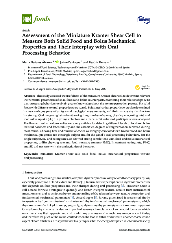 (PDF) Assessment of the Miniature Kramer Shear Cell to Measure Both ...