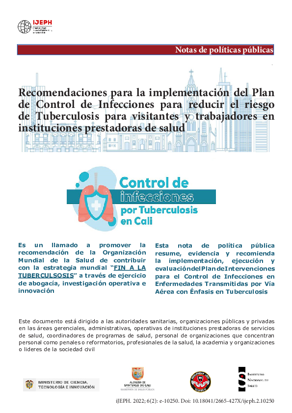 (PDF) Recomendaciones para la implementación del plan de control de ...
