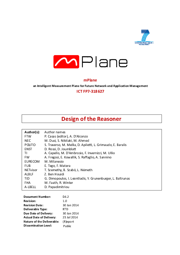 (PDF) Design of the Reasoner