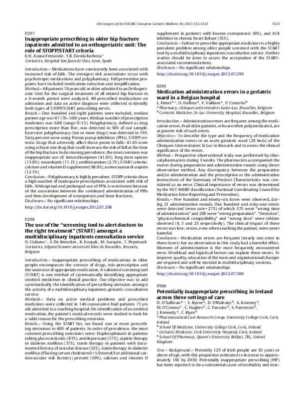(PDF) Potentially inappropriate prescribing in Ireland across three ...