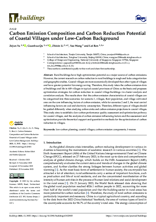 (PDF) Carbon Emission Composition and Carbon Reduction Potential of ...