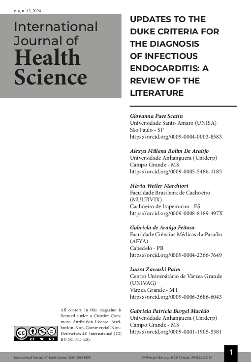 (PDF) UPDATES TO THE DUKE CRITERIA FOR THE DIAGNOSIS OF INFECTIOUS ...
