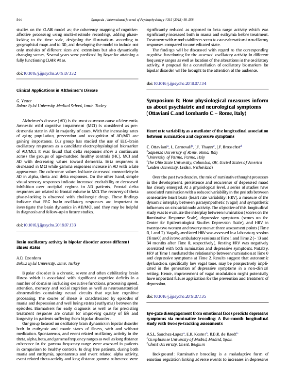 (PDF) Eye-gaze disengagement from emotional faces predicts depressive ...