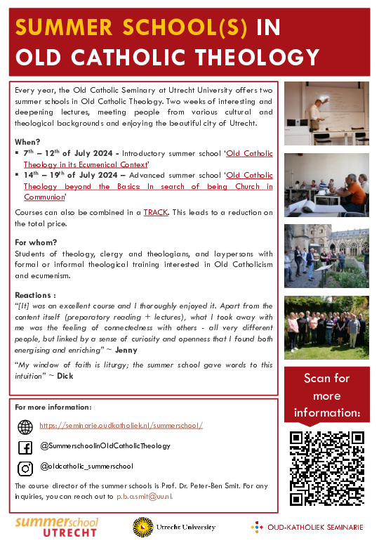 (PDF) SUMMER SCHOOL(S) IN OLD CATHOLIC THEOLOGY | Peter-Ben Smit ...