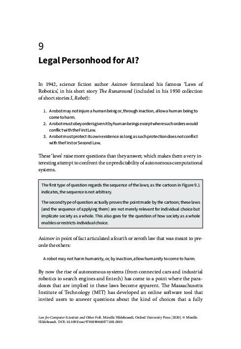 (PDF) Legal Personhood for AI?