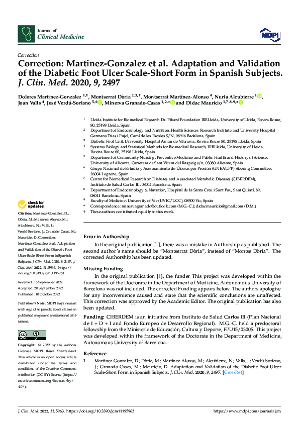 (PDF) Correction: Martinez-Gonzalez et al. Adaptation and Validation of ...