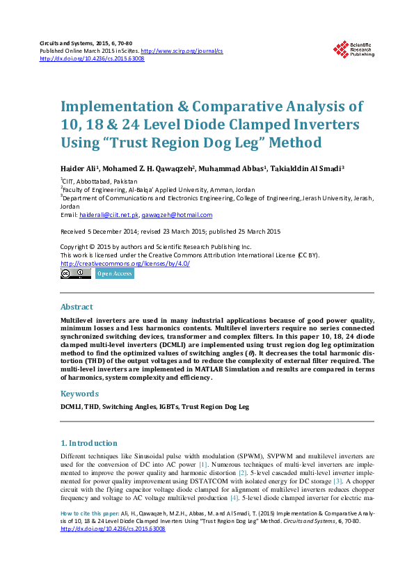 (PDF) Using “Trust Region Dog Leg ” Method