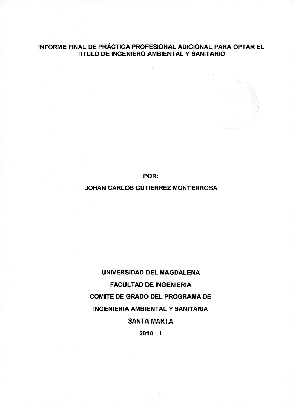 (PDF) Informe final de práctica profesional adicional para optar el ...