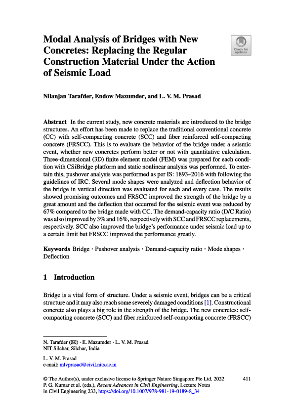 (PDF) Modal Analysis of Bridges with New Concretes: Replacing the ...