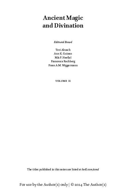 (PDF) The Art of the ashipu in Narrative Poetry