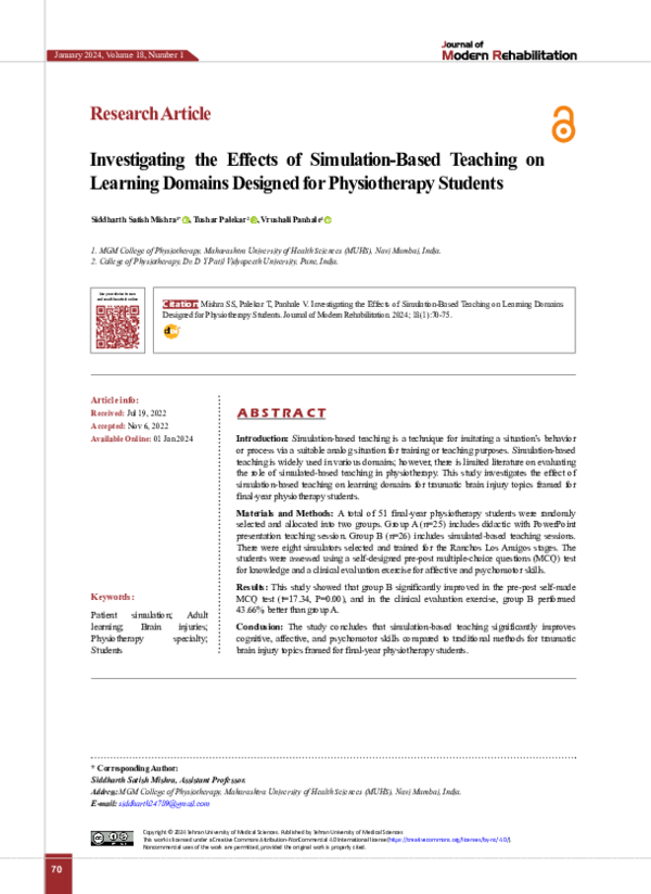 (PDF) Investigating the Effects of Simulation-Based Teaching on ...