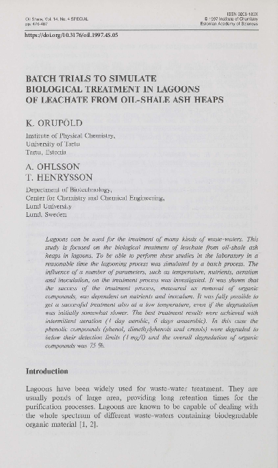 (PDF) Batch Trials to Simulate Biological Treatment in Lagoons of ...