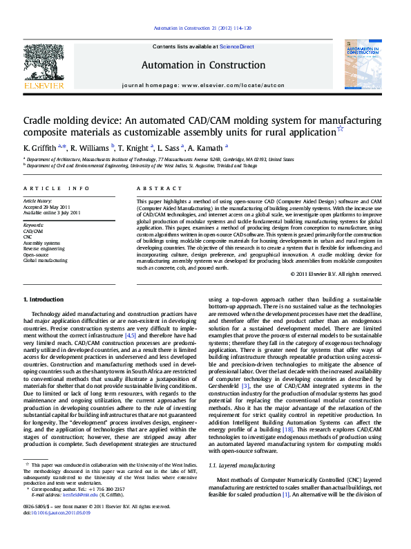 (PDF) Cradle molding device: An automated CAD/CAM molding system for ...