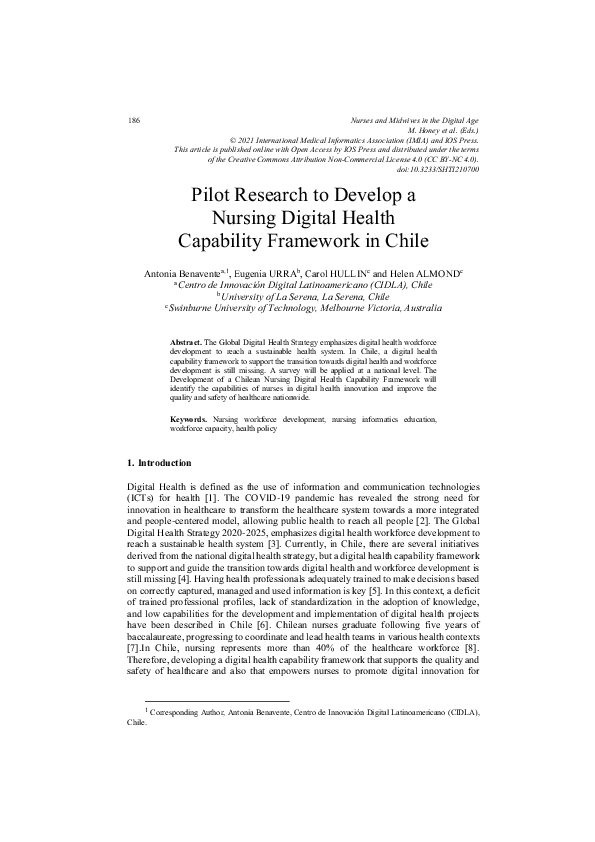 (PDF) Pilot Research to Develop a Nursing Digital Health Capability ...