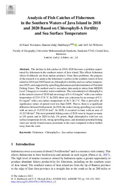 (PDF) Analysis of Fish Catches of Fishermen in the Southern Waters of ...