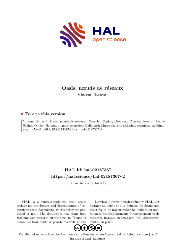 (PDF) Oases, network nodes | Vincent Battesti - Academia.edu
