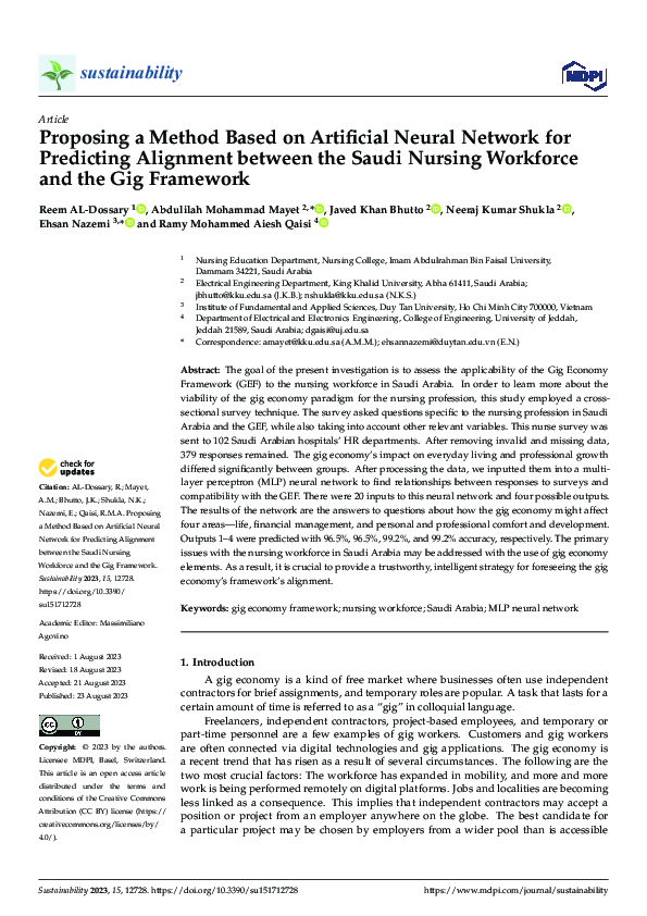(PDF) Proposing a Method Based on Artificial Neural Network for Predicting Alignment between the ...