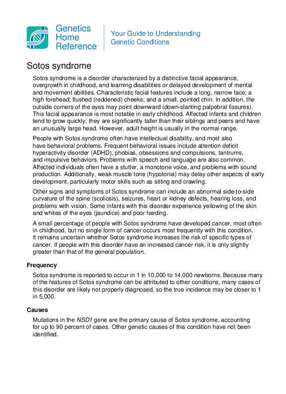 (PDF) Sotos syndrome