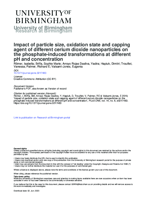 Pdf Effect Of Capping Agent On The Particle Size Of Cdse Nanoparticles