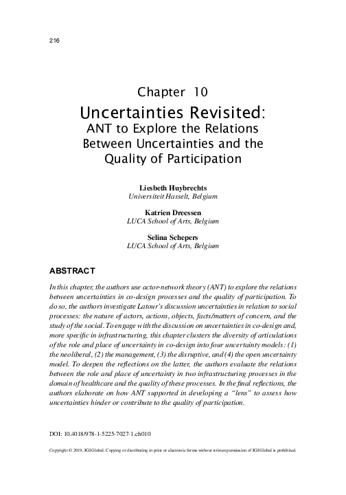 (PDF) Uncertainties Revisited