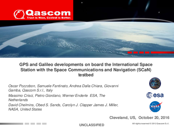 (PDF) GPS and Galileo Developments on Board the International Space ...