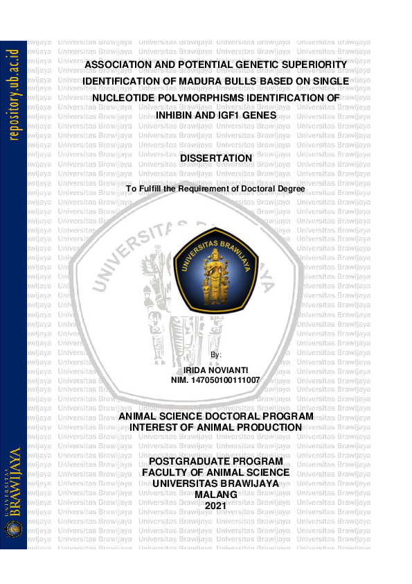 (PDF) Association and Potential Genetic Superiority Identification of ...