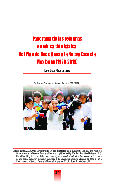 (PDF) Panorama de las reformas en educación básica. Del Plan de Once Años a la Nueva Escuela ...