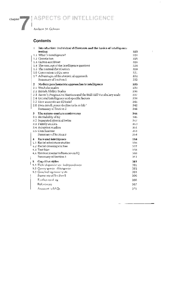 (PDF) Aspects of Intelligence