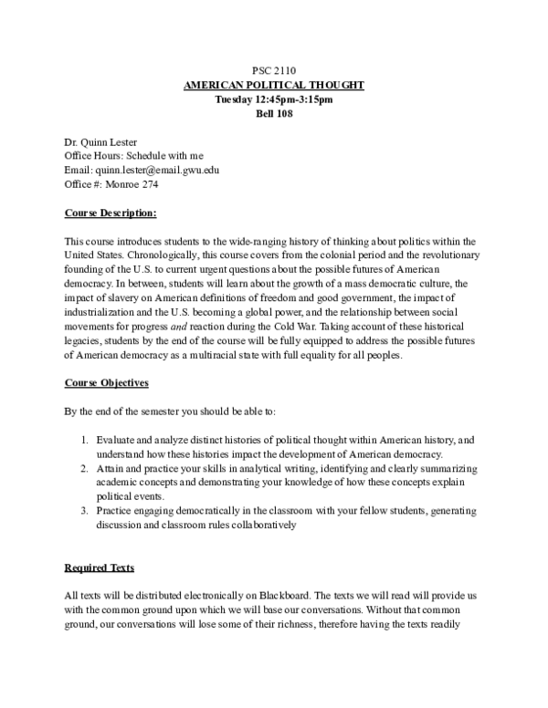 (PDF) American Political Thought Spring 2024