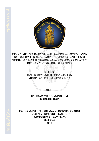 (PDF) Efek Simplisia Daun Sirsak (Annona Muricata Linn) Dalam Bentuk ...