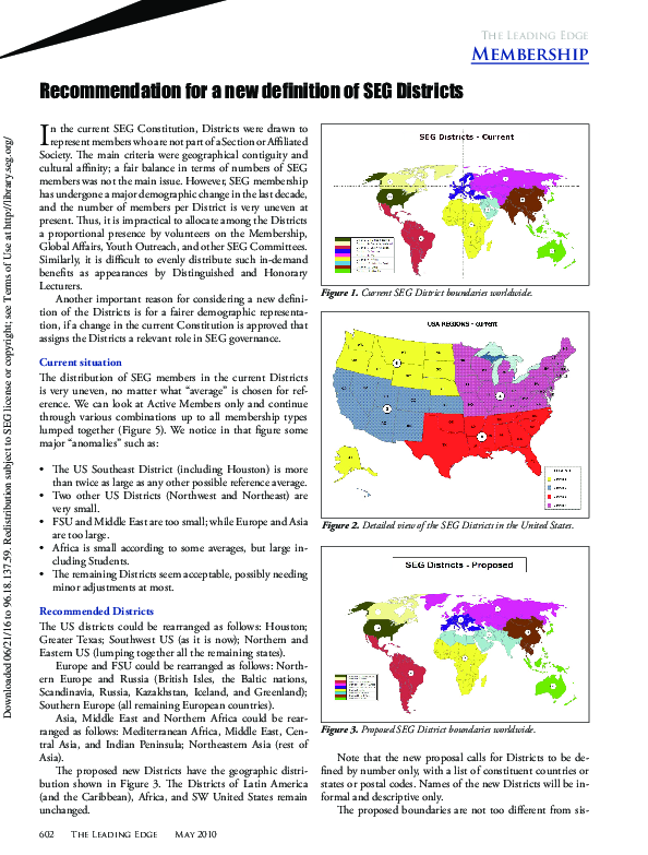 (PDF) Recommendation for a new definition of SEG Districts