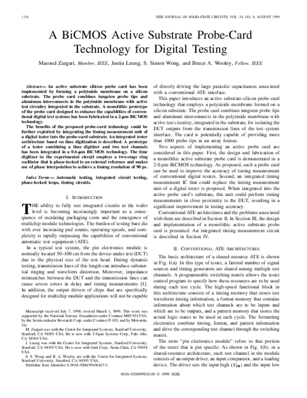 (PDF) A BiCMOS active substrate probe-card technology for digital ...