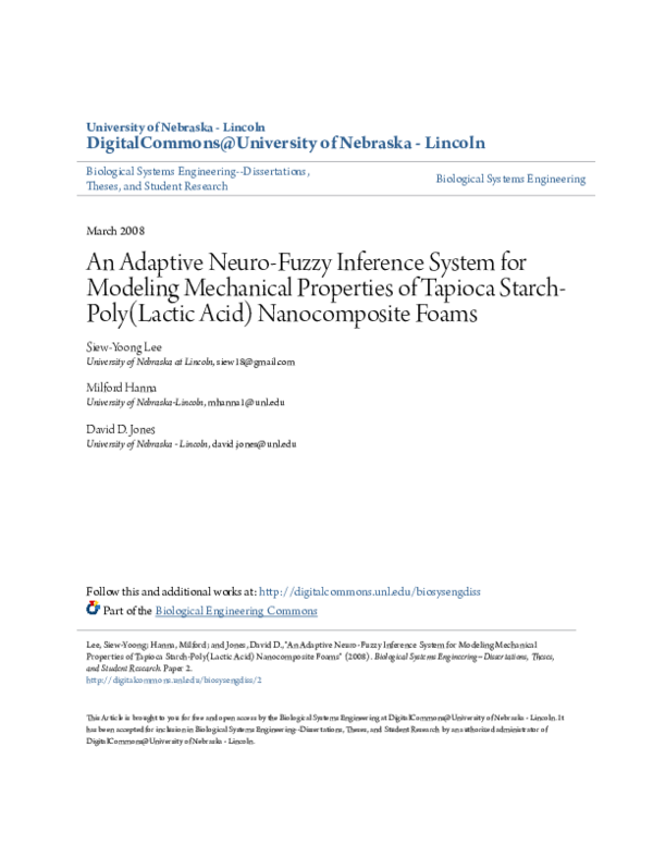 (PDF) An Adaptive Neuro-Fuzzy Inference System for Modeling Mechanical Properties of Tapioca ...