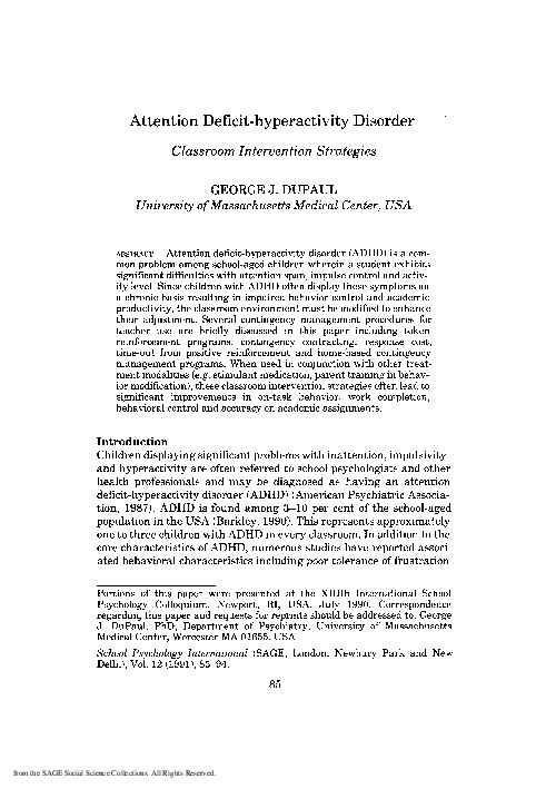 Pdf Attention Deficit Hyperactivity Disorder Classification Based On Deep Learning