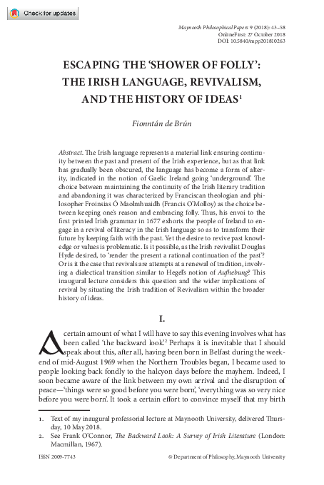 (PDF) Escaping the ‘Shower of Folly’