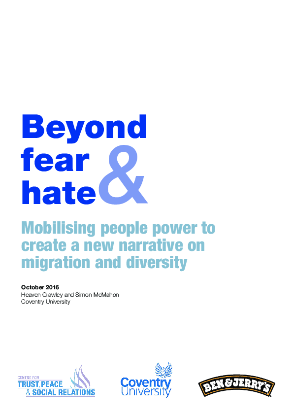 (PDF) Beyond fear and hate: Mobilising people power to create a new ...