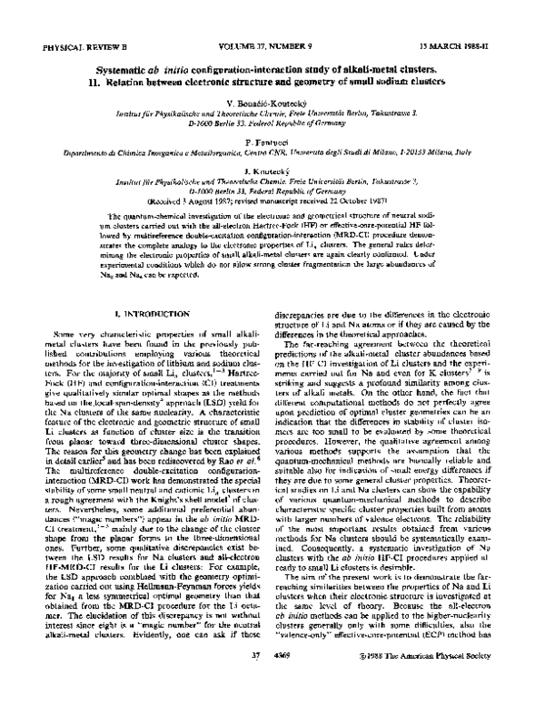 (PDF) Systematicab initioconfiguration-interaction study of alkali ...