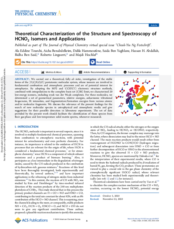 (PDF) Theoretical Characterization of the Structure and Spectroscopy of ...