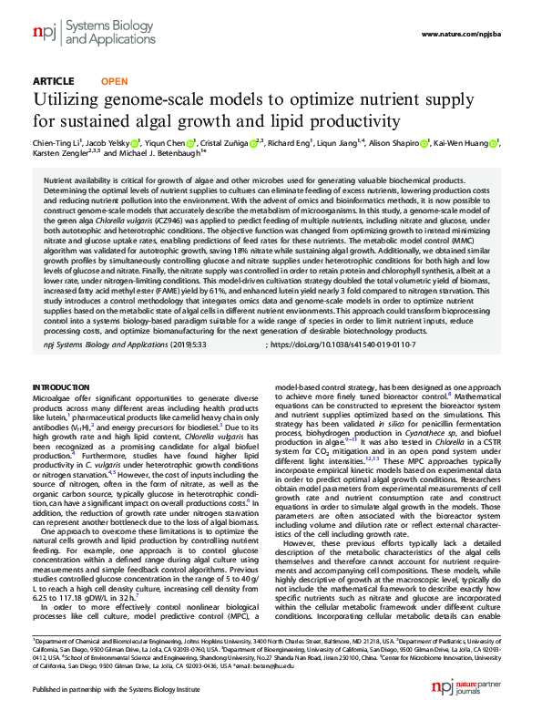(PDF) Algal Growth Kinetics and Productivity (PDF) Algal Growth Kinetics and Productivity