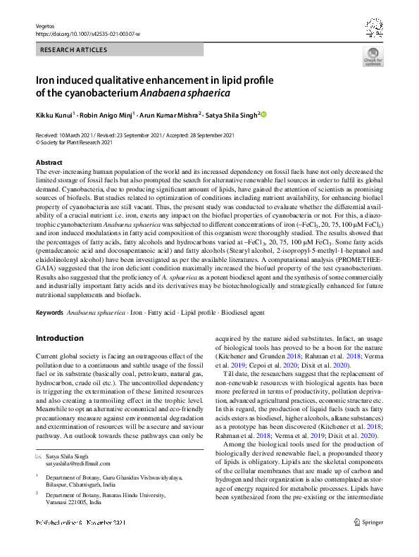 (PDF) Iron induced qualitative enhancement in lipid profile of the ...