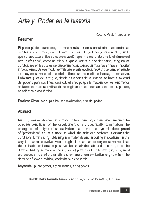 (PDF) Arte y Poder en la historia