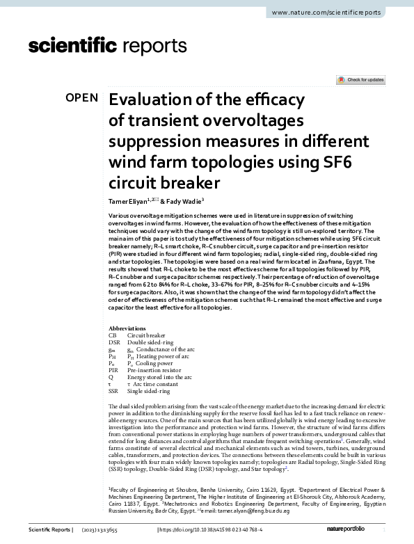Pdf Evaluation Of The Efficacy Of Transient Overvoltages Suppression Measures In Different