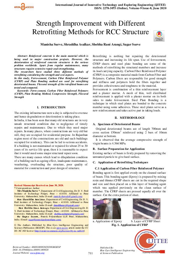 (PDF) Strength Improvement with Different Retrofitting Methods for RCC Structure