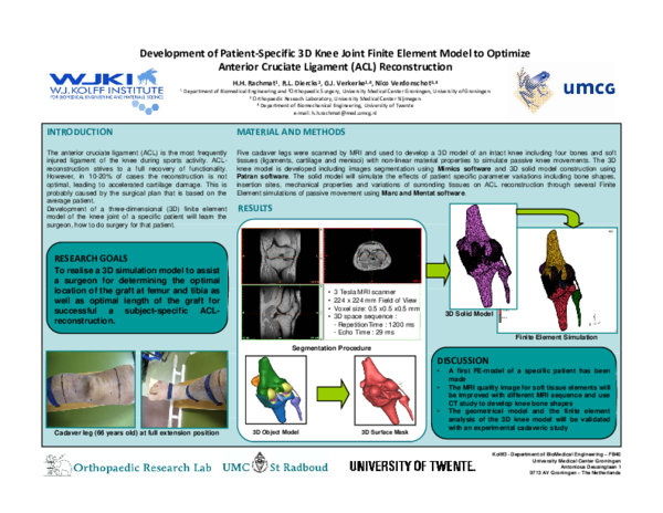 (PDF) Development of patiënt-specific 3D knee joint finite element ...