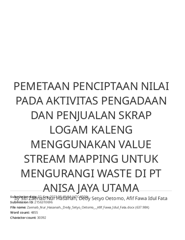 (PDF) Pemetaan Penciptaan Nilai Pada Aktivitas Pengadaan Dan Penjualan ...