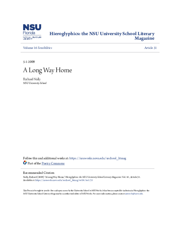 (PDF) The Long Way Home
